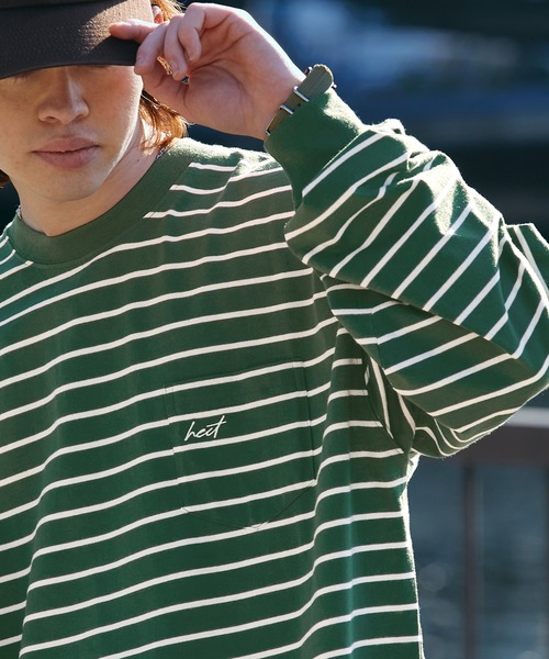 HECT tシャツ 「HECT」Big Border L/S Tee / ビッグシルエットボーダーロンT メンズ レディース ...