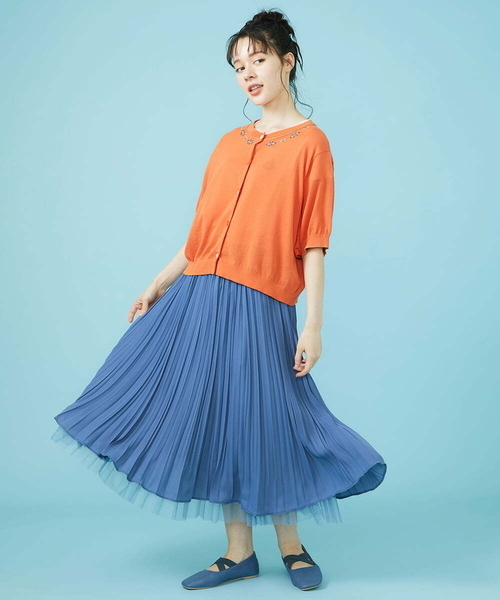 Jocomomola（ホコモモラ） スカート 「2WAY」melonチュール