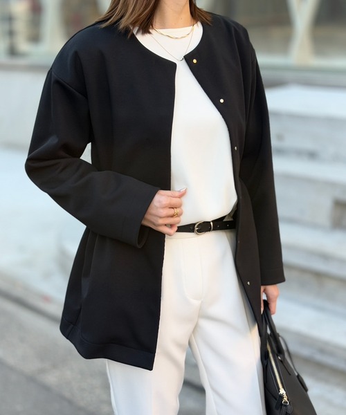 Emma Taylor 「Emma Taylor」 ノーカラーコート 38 ブラック レディース : ZOZOTOWN Yahoo!店 - 通販 - Yahoo!ショッピング