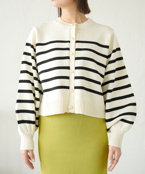 Yahoo!オークション - 「rectangle」 ニットカーディガン FREE アイボ...