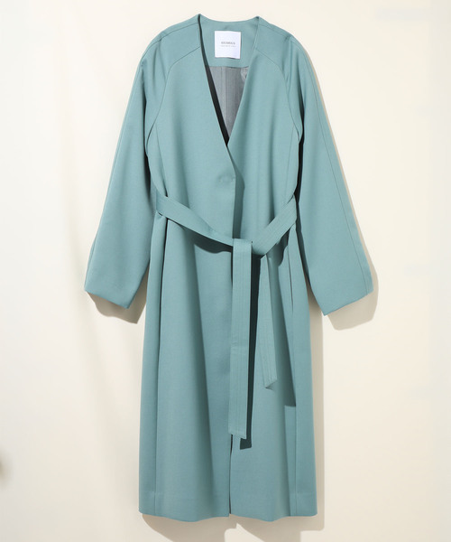 STUDIOUS 「STUDIOUS」 ノーカラーコート 1 グリーン レディース : ZOZOTOWN Yahoo!店 - 通販 - Yahoo!ショッピング