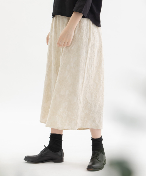 nop de nod パンツ Cornetコットンリネンジャカードガウチョパンツ レディース : ZOZOTOWN Yahoo!店 - 通販 - Yahoo!ショッピング