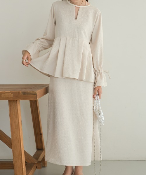 BAB 「Bab」 長袖ワンピース M ホワイト系その他 レディース : ZOZOTOWN Yahoo!店 - 通販 - Yahoo!ショッピング