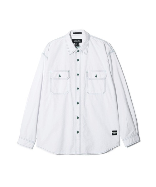 MANASTASH シャツ MANASTASH/マナスタッシュ/POINT COL WORK SHIRTS/ポイントコルワークシャツ メンズ ...
