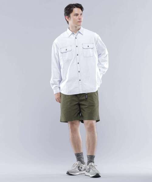 MANASTASH シャツ MANASTASH/マナスタッシュ/POINT COL WORK SHIRTS/ポイントコルワークシャツ メンズ ...