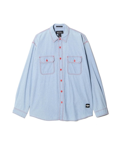 MANASTASH シャツ MANASTASH/マナスタッシュ/POINT COL WORK SHIRTS/ポイントコルワークシャツ メンズ ...