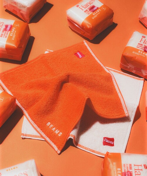 Hanes ハンカチ 「別注」Hanes × BEAMS / MINI HANDKERCHIEF TOWEL メンズ レディース ...