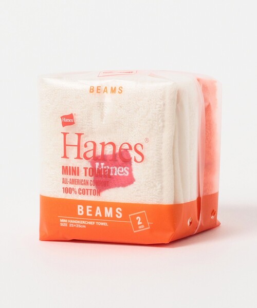 Hanes ハンカチ 「別注」Hanes × BEAMS / MINI HANDKERCHIEF TOWEL メンズ レディース ...