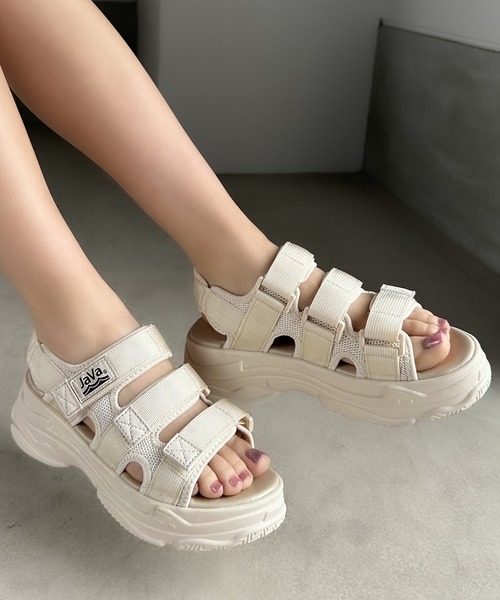 Java 「Java」 ヒールサンダル 23.5cm アイボリー レディース : ZOZOTOWN Yahoo!店 - 通販 - Yahoo!ショッピング