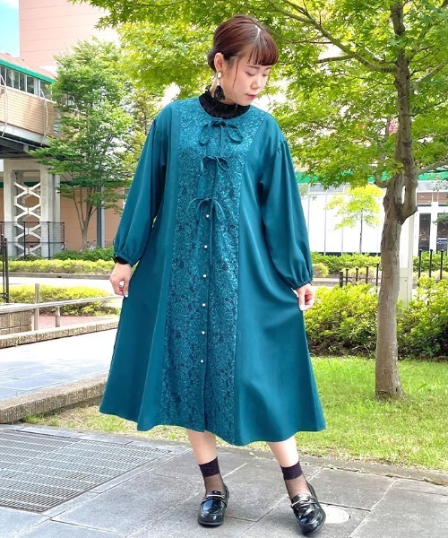 axes femme 「axes femme」 長袖ワンピース FREE ダークグリーン レディース : ZOZOTOWN Yahoo!店 - 通販 - Yahoo!ショッピング