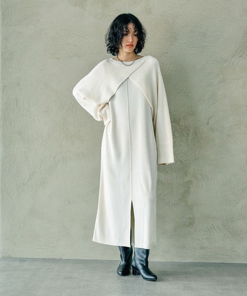 LEPSIM ワンピース 2WAYショルダーカーデSETワンピース 133406 : ZOZOTOWN Yahoo!店 - 通販 - Yahoo!ショッピング