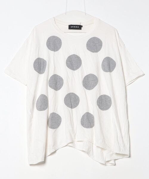 gomme 「gomme」 ドット柄半袖カットソー M ホワイト レディース : ZOZOTOWN Yahoo!店 - 通販 - Yahoo!ショッピング