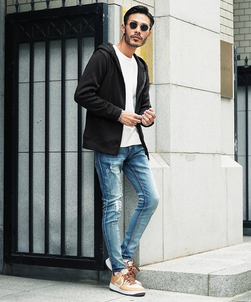 Yahoo!オークション - 「roshell」 ジップアップパーカー X-LARGE チャ...