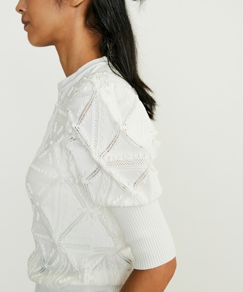 Yahoo!オークション - 「Sov.」 半袖ニット 36 ブラック レディース