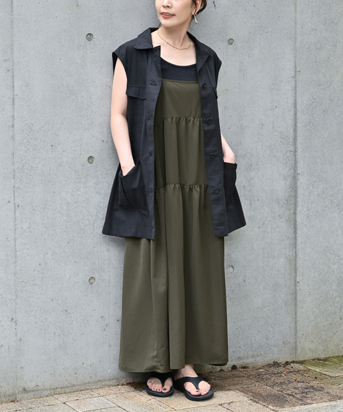 B.C STOCK 「B.C STOCK」 「Simplicite」キャミソールワンピース FREE カーキ レディース : ZOZOTOWN Yahoo!店 - 通販 - Yahoo!ショッピング