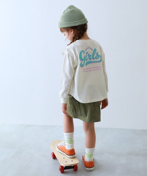 devirock tシャツ 綿100％ デビラボ ガールズ プリント 長袖Tシャツ キッズ 子供服 女の子 : ZOZOTOWN Yahoo!店 - 通販 - Yahoo!ショッピング