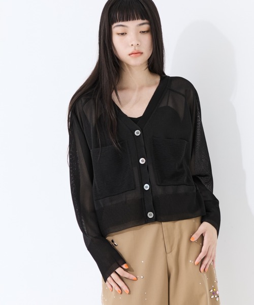 STUDIOUS 「STUDIOUS」 ニットカーディガン FREE ブラック レディース : ZOZOTOWN Yahoo!店 - 通販 - Yahoo!ショッピング