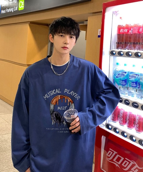 Yahoo!オークション - 「MGV」 長袖Tシャツ MEDIUM ベージュ メンズ