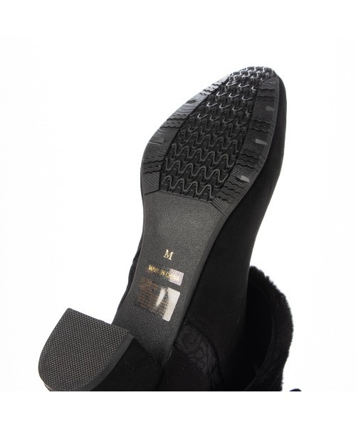 Pitti（ピッティ） ブーツ 4WAYファービジューリボンベルトショート