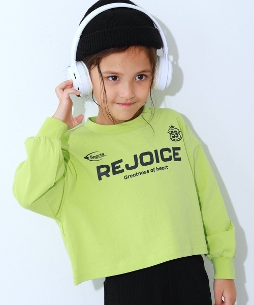 devirock（デビロック） tシャツ 綿100％ デビラボ ガールズ クロップド丈 プリント 長袖Tシャツ キッズ 子供服 女の子 : ZOZOTOWN Yahoo!店 - 通販 ...