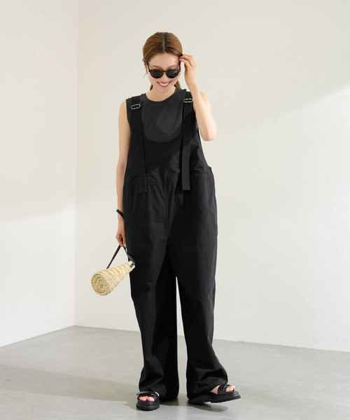 Yahoo!オークション - 「FRAMeWORK」 オーバーオール 38 ブラック レデ...