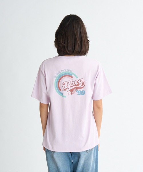 ROXY（ロキシー） tシャツ RETRO RAINBOW TEE /ロキシーバックプリント半袖Tシャツ レディース : ZOZOTOWN ...