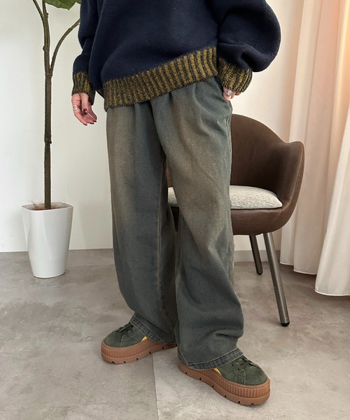 apres jour mignon 「apres mignon」 加工デニムパンツ MEDIUM インディゴブルー レディース : ZOZOTOWN Yahoo!店 - 通販 - Yahoo ...