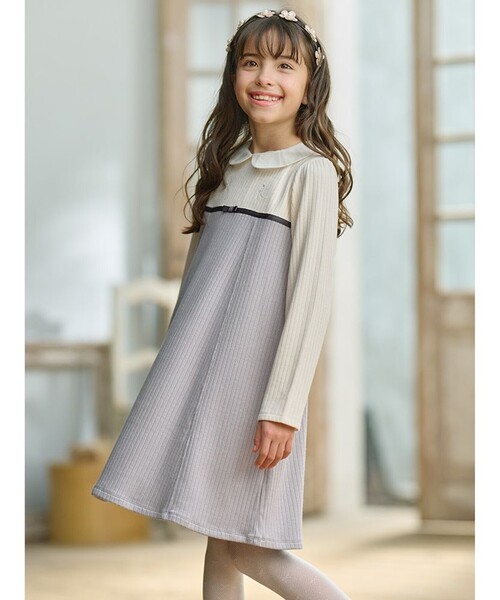 組曲 ワンピース 「110-140cm」バイカラーニットソー キッズ : ZOZOTOWN Yahoo!店 - 通販 - Yahoo!ショッピング