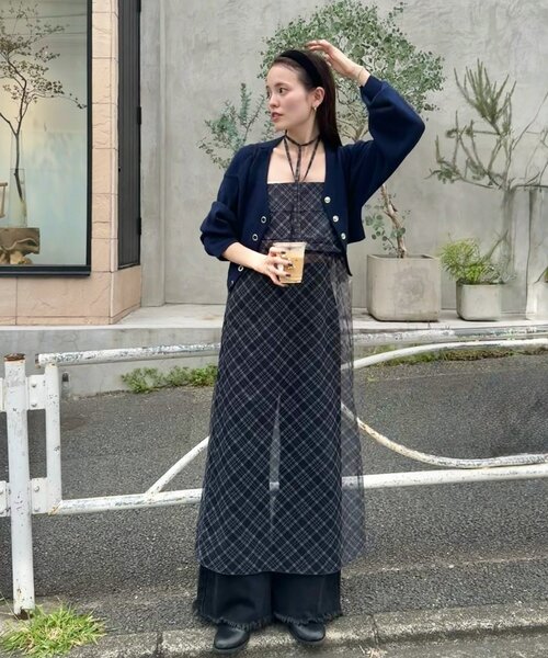 mystic（ミスティック） カーディガン Vボタンカーディガン レディース