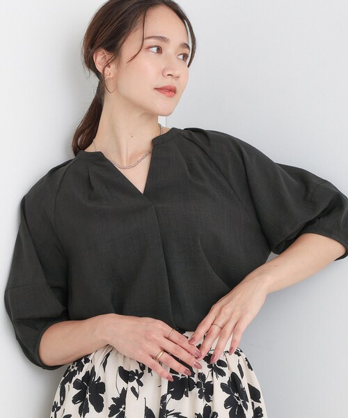 DRESKIP ブラウス シャツ 「イージーケア」ランタン5分袖スキッパーブラウス レディース : ZOZOTOWN Yahoo!店 - 通販 - Yahoo!ショッピング