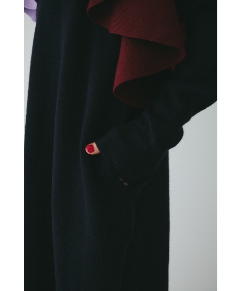 HeRIN.CYE ワンピース Ruffle knit dress ラッフルニットドレス