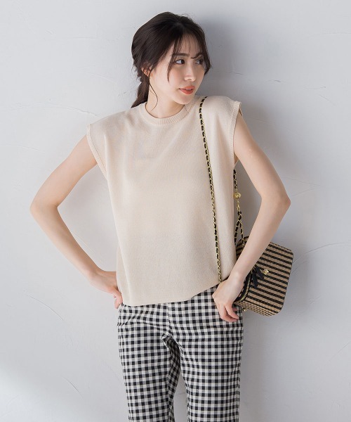 VICKY 「VICKY」 ノースリーブニット M オフホワイト レディース : ZOZOTOWN Yahoo!店 - 通販 - Yahoo!ショッピング