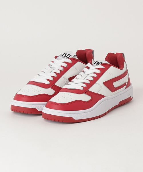 DIESEL 「DIESEL」 ローカットスニーカー 43 ホワイト×レッド メンズ : ZOZOTOWN Yahoo!店 - 通販 - Yahoo!ショッピング