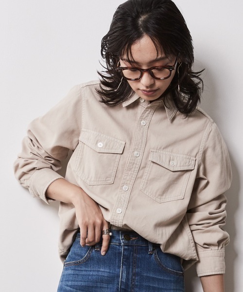 CHIC STYLE 「CHIC STYLE」 長袖シャツ 4L ベージュ レディース : ZOZOTOWN Yahoo!店 - 通販 - Yahoo!ショッピング