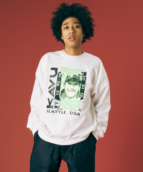 KAVU（カブー） トレーナー スウェット Barry Tee Sweat/ベイリースウェット メンズ レディース : ZOZOTOWN ...
