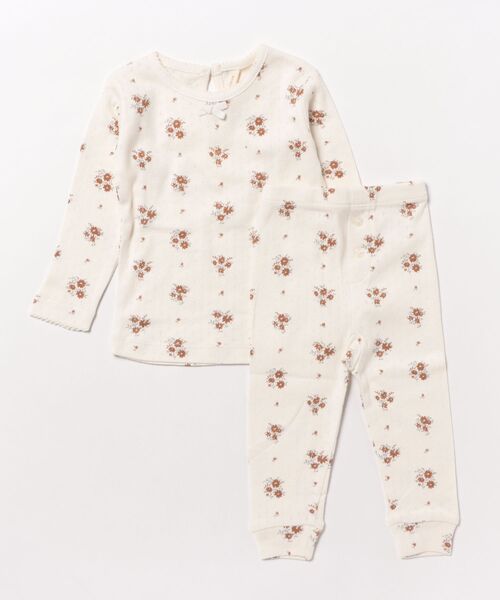 Quincy Mae ベビー Pointelle Long Sleeve Tee + Legging || Autumn Flora : ZOZOTOWN Yahoo!店 - 通販 ...