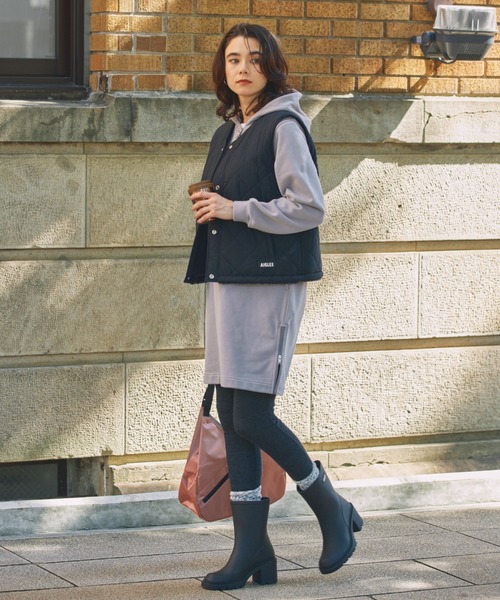 AIGLE（エーグル） 長靴 レインブーツ 厚底 ボリュームソール 完全防水