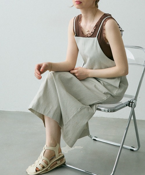 Crisp 「Crisp」 キャミソールワンピース FREE グレー レディース : ZOZOTOWN Yahoo!店 - 通販 ...