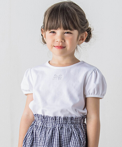 tシャツ Tシャツ キッズ ラインストーンリボン付きベア天竺半袖Tシャツ(90~140cm) :81545285:ZOZOTOWN Yahoo!店 - 通販 - Yahoo!ショッピング