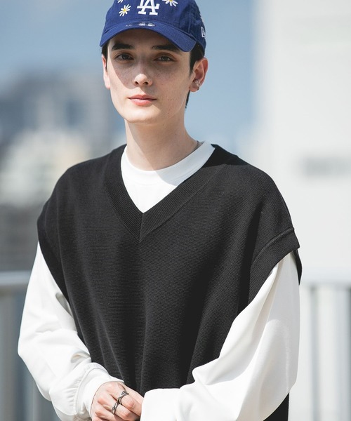 RAGEBLUE 「RAGEBLUE」 Vネックニット MEDIUM ブラック メンズ : ZOZOTOWN Yahoo!店 - 通販 - Yahoo!ショッピング