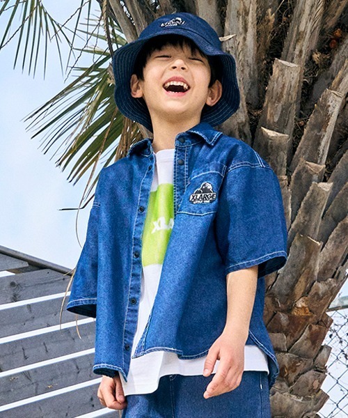 XLARGE KIDS シャツ ブラウス デニム半袖シャツ キッズ : ZOZOTOWN Yahoo!店 - 通販 - Yahoo!ショッピング