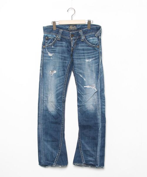 「Rodeo Crowns」 ダメージ加工デニムパンツ 27 ネイビー レディース :85677286:ZOZOTOWN Yahoo!店 ...