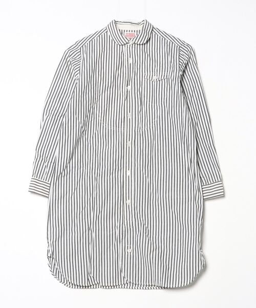 BEAMS BOY 「BEAMS BOY」 ストライプ柄シャツワンピース グレー レディース : ZOZOTOWN Yahoo!店 - 通販 - Yahoo!ショッピング