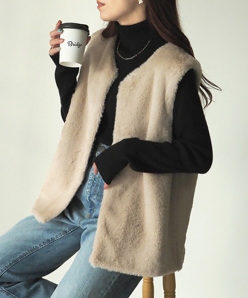 Riberry 「Riberry」 ベスト MEDIUM ベージュ レディース : ZOZOTOWN Yahoo!店 - 通販 - Yahoo ...