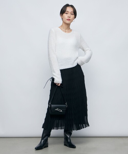 Yahoo!オークション - 「NOLLEY'S Sophi」 長袖ニット 38 ブラウン レ...