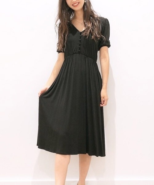 ワンピース 3/4袖 ミディ ワンピース :55565289:ZOZOTOWN Yahoo!店 - 通販 - Yahoo!ショッピング