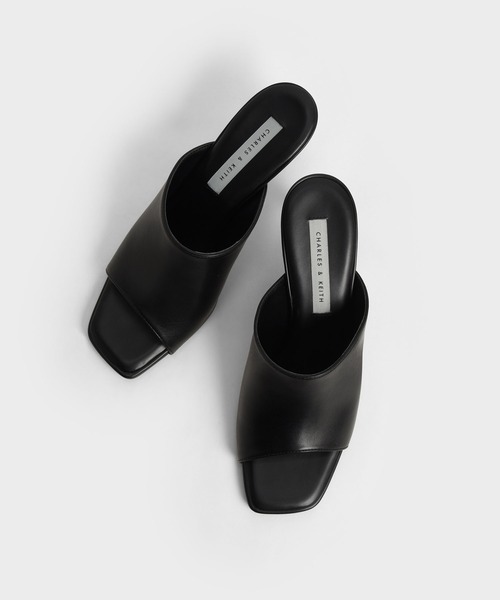 CHARLES ＆ KEITH サンダル オープントゥ カバードミュール / Open Toe Curved Heel Mules レディース : ZOZOTOWN Yahoo!店 - 通販 ...
