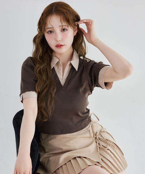one after another NICE CLAUP tシャツ newシャツレイヤードトップス レディース : ZOZOTOWN Yahoo!店 - 通販 - Yahoo!ショッピング