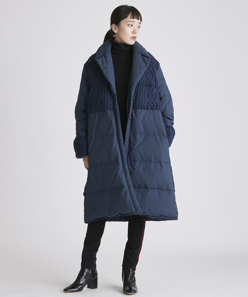 TRUNO by NOISE MAKER 「TRUNO MAKER」 ダウンコート FREE ネイビー レディース : ZOZOTOWN Yahoo!店 - 通販 - Yahoo!ショッピング