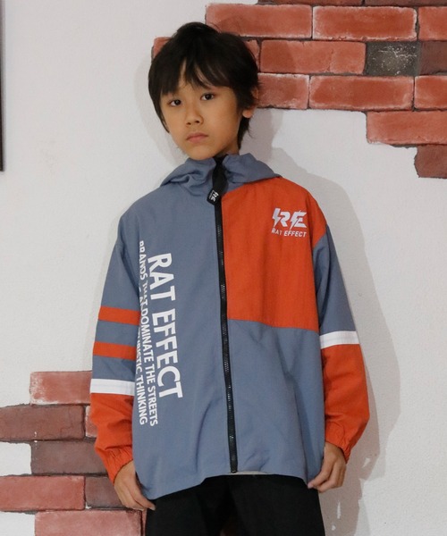 RAT EFFECT ブルゾン ジャンバー アウター EFFECT/ラットエフェクト RE THUNDER ナイロンジャケット キッズ 子供服 ...